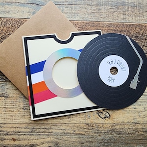 Vintage Style Record Card - Etsy