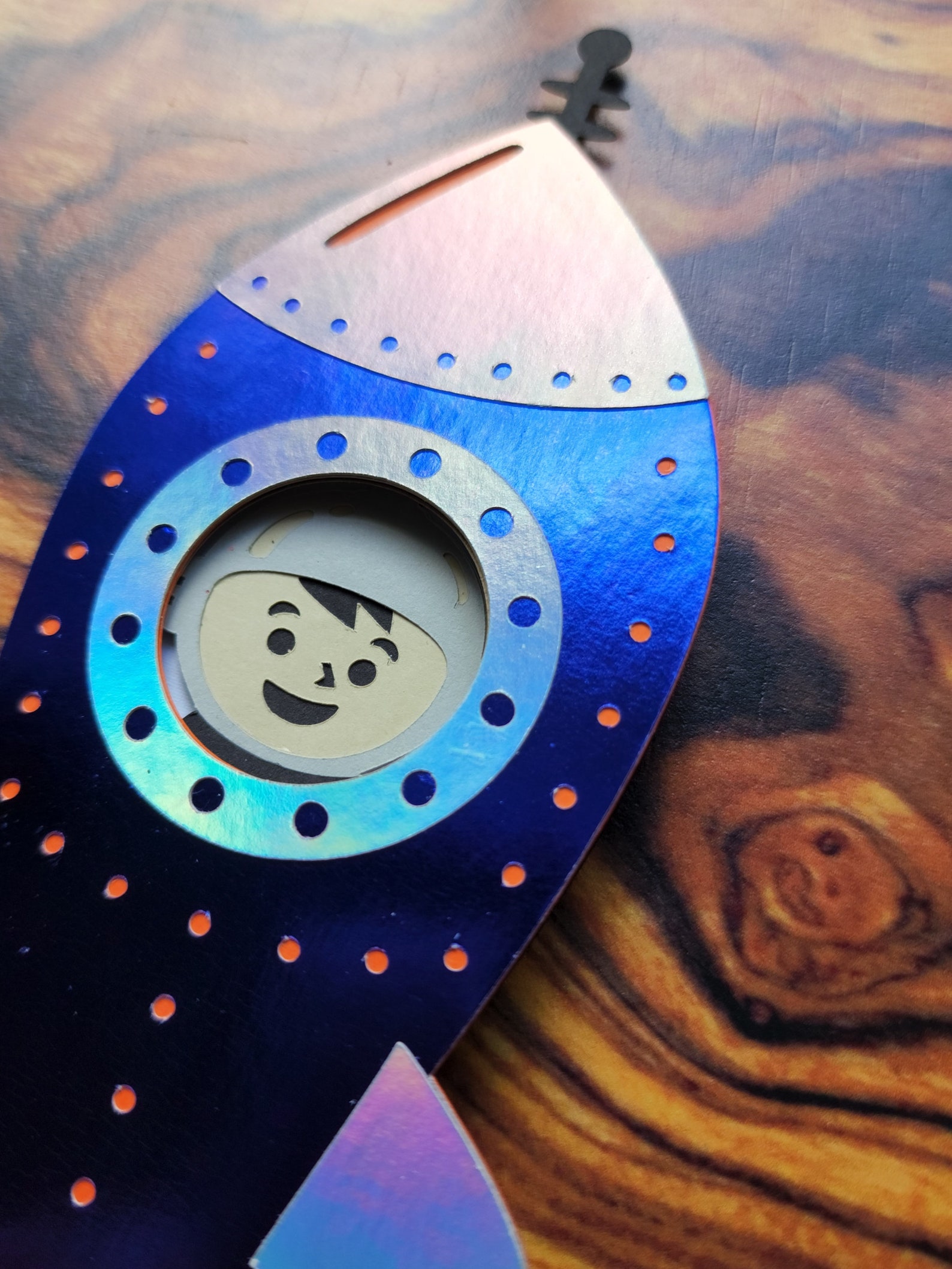 Rocket Ship Interactive Novelty Card - Etsy