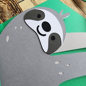 Adorable Happy Sloth Card for Any Sloth Enthusiast - Etsy