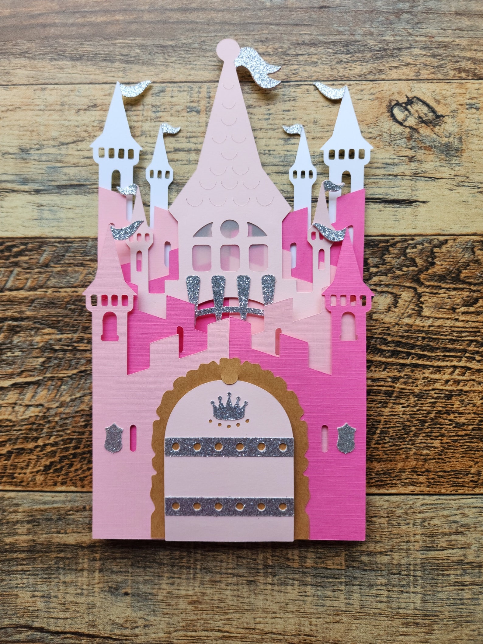 Castle Box Card With Functioning Drawbridge in Your Choice of Color ...