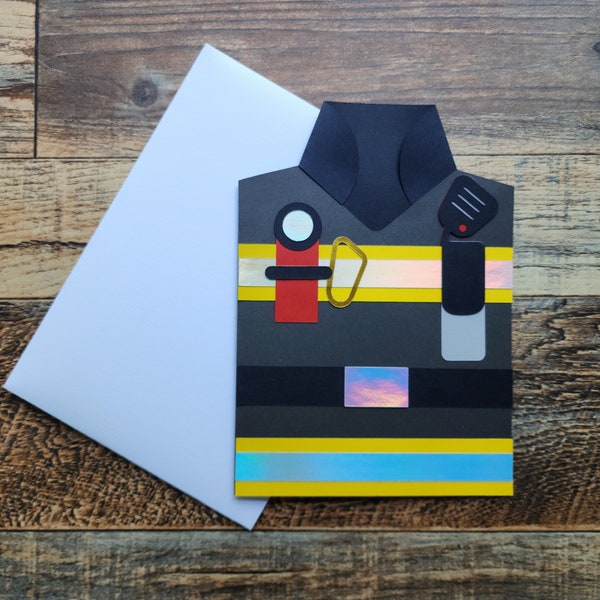 Firefighter Graduation Card - Etsy