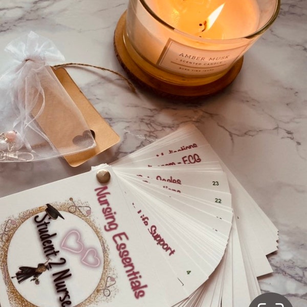 Nursing Flashcards - Etsy UK