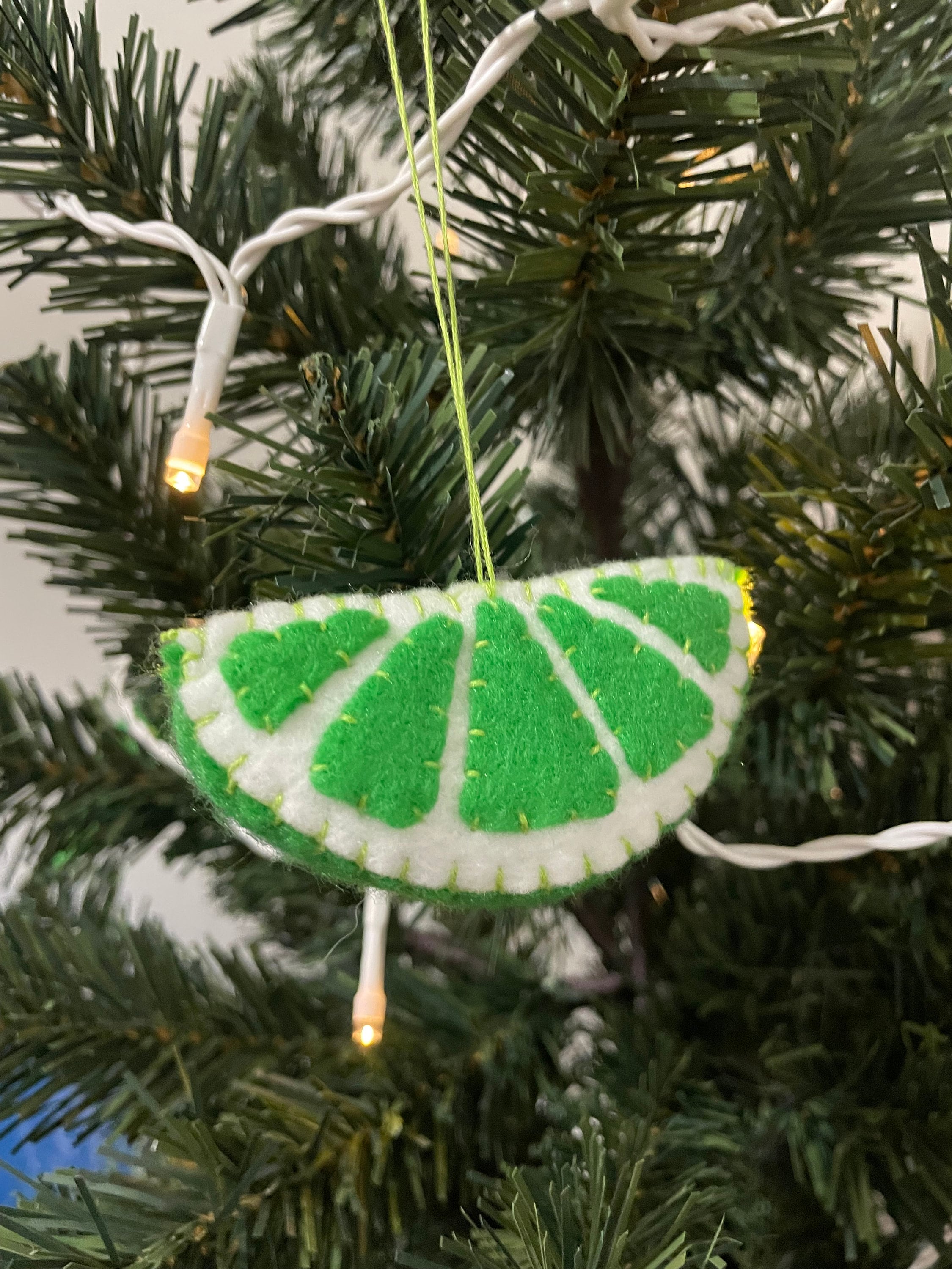 Lime Slice Ornament - Etsy