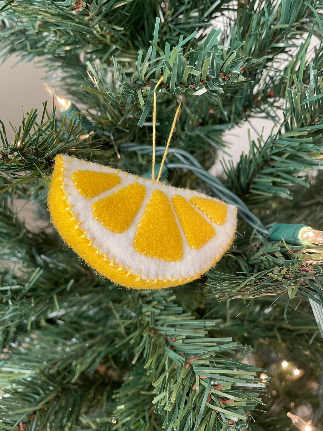 Lemon Slice Ornament - Etsy