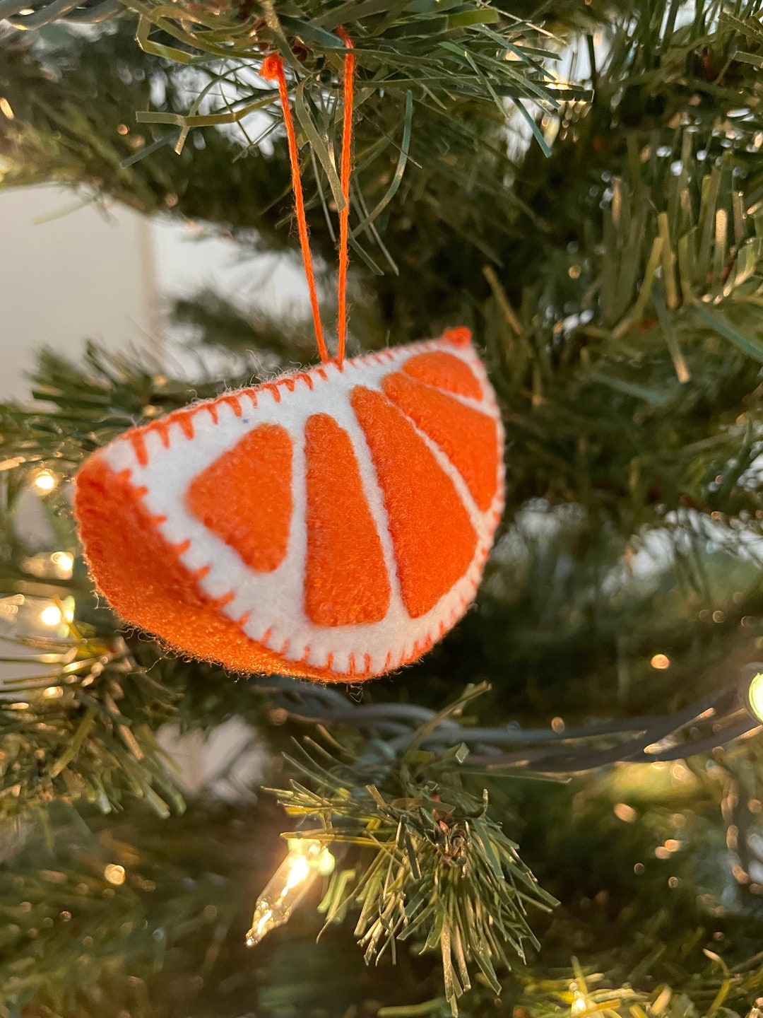 Orange Slice Ornament - Etsy