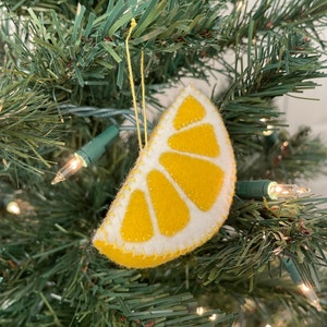 Lemon Slice Ornament - Etsy