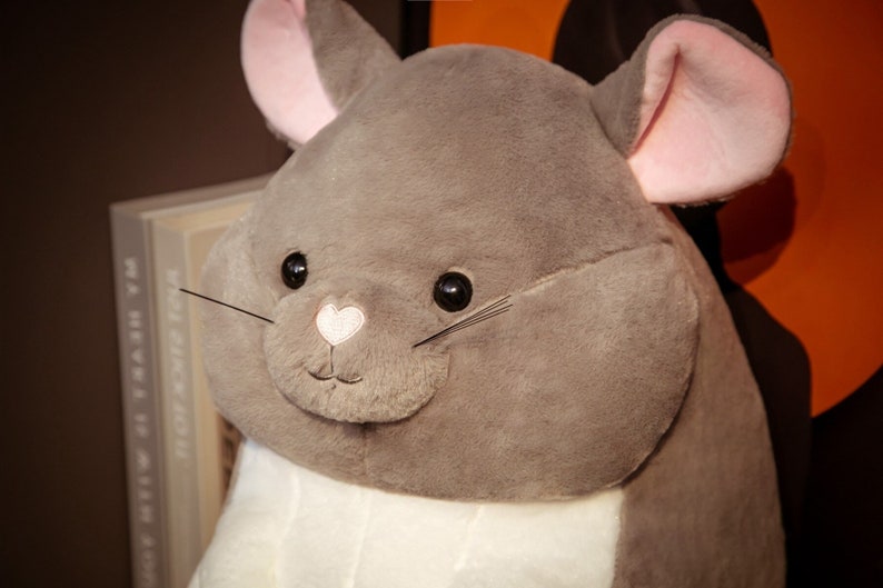 Cute Chinchilla Cheeky Mouse Plush Toy Soft Cuddly Birthday - Etsy
