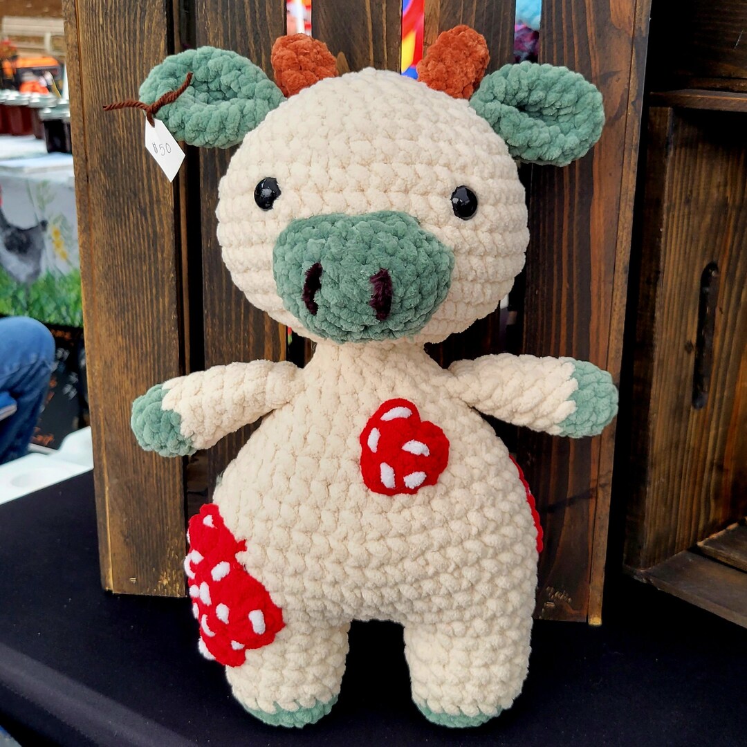 Mossy Mooshroom Handmade Cow - Etsy