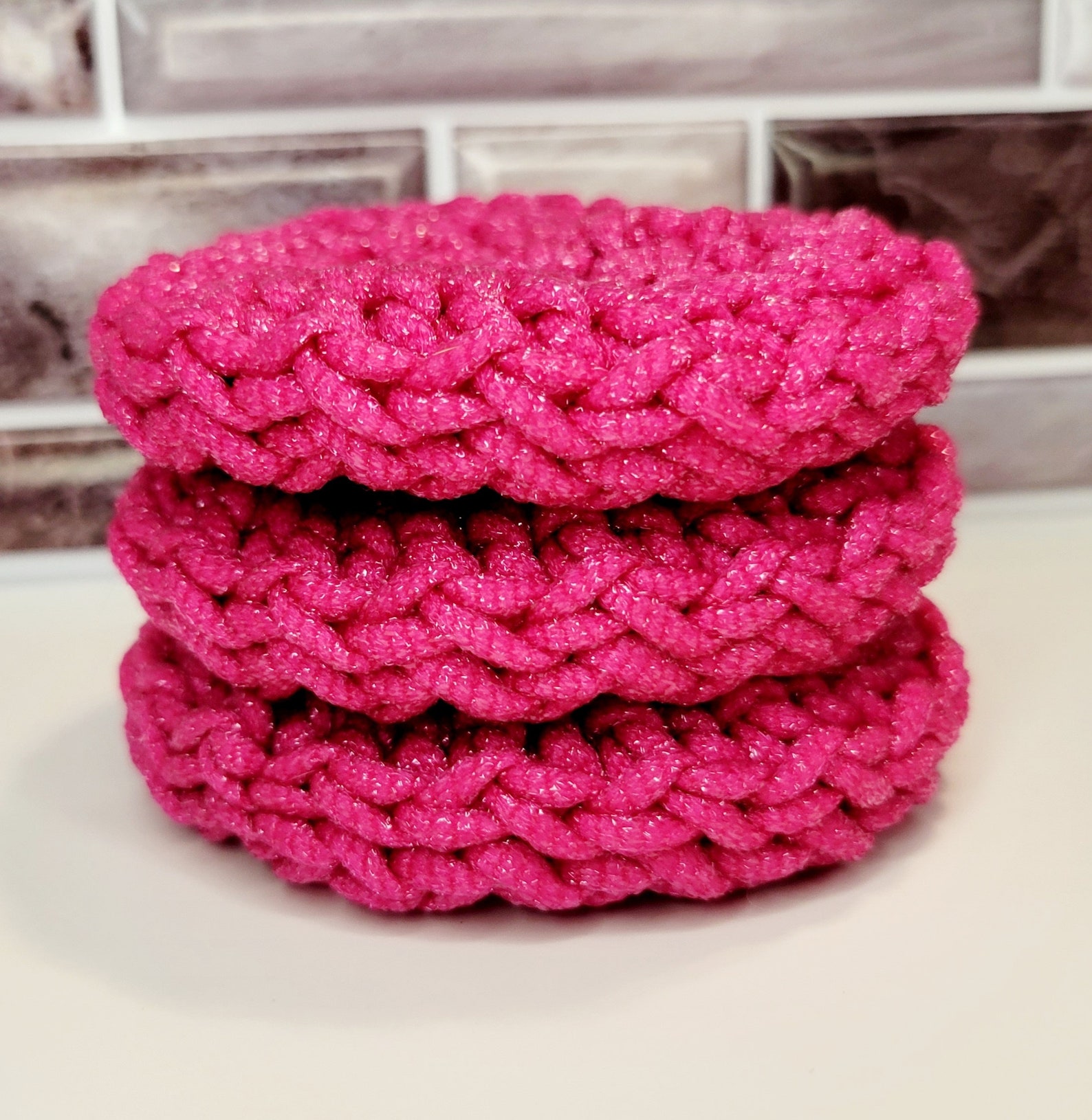 Reusable Double Sided Dish Scrubbie Set of 2 - Etsy