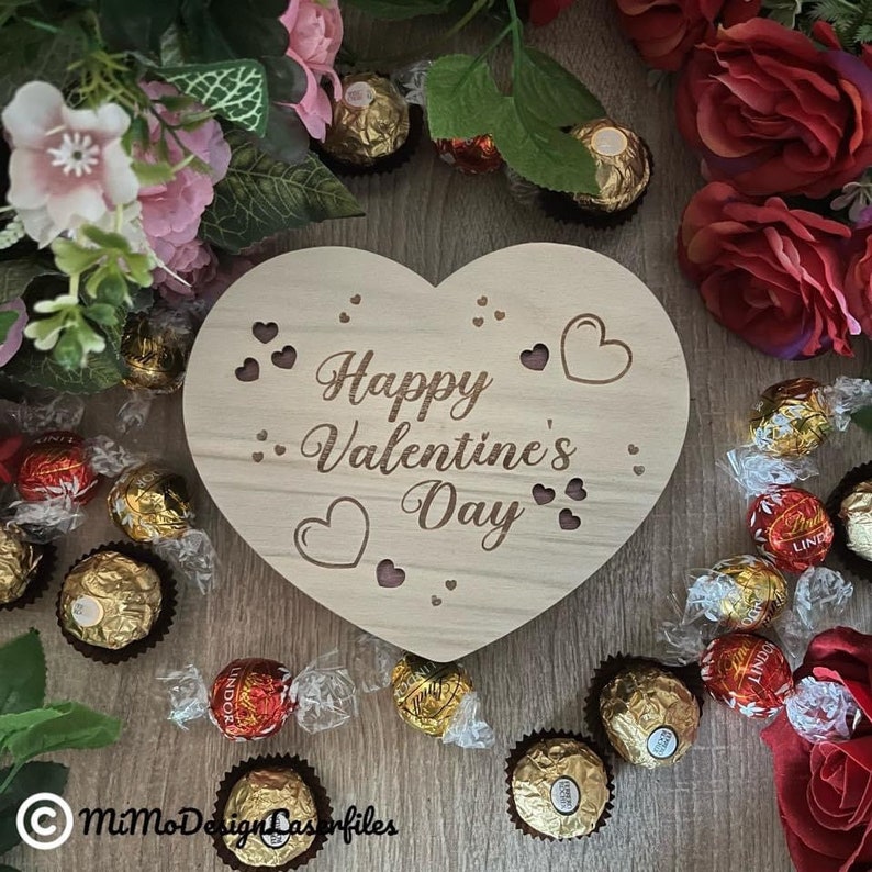 Heart Shaped Chocolate Candy Box With Surprise Tasks for - Etsy