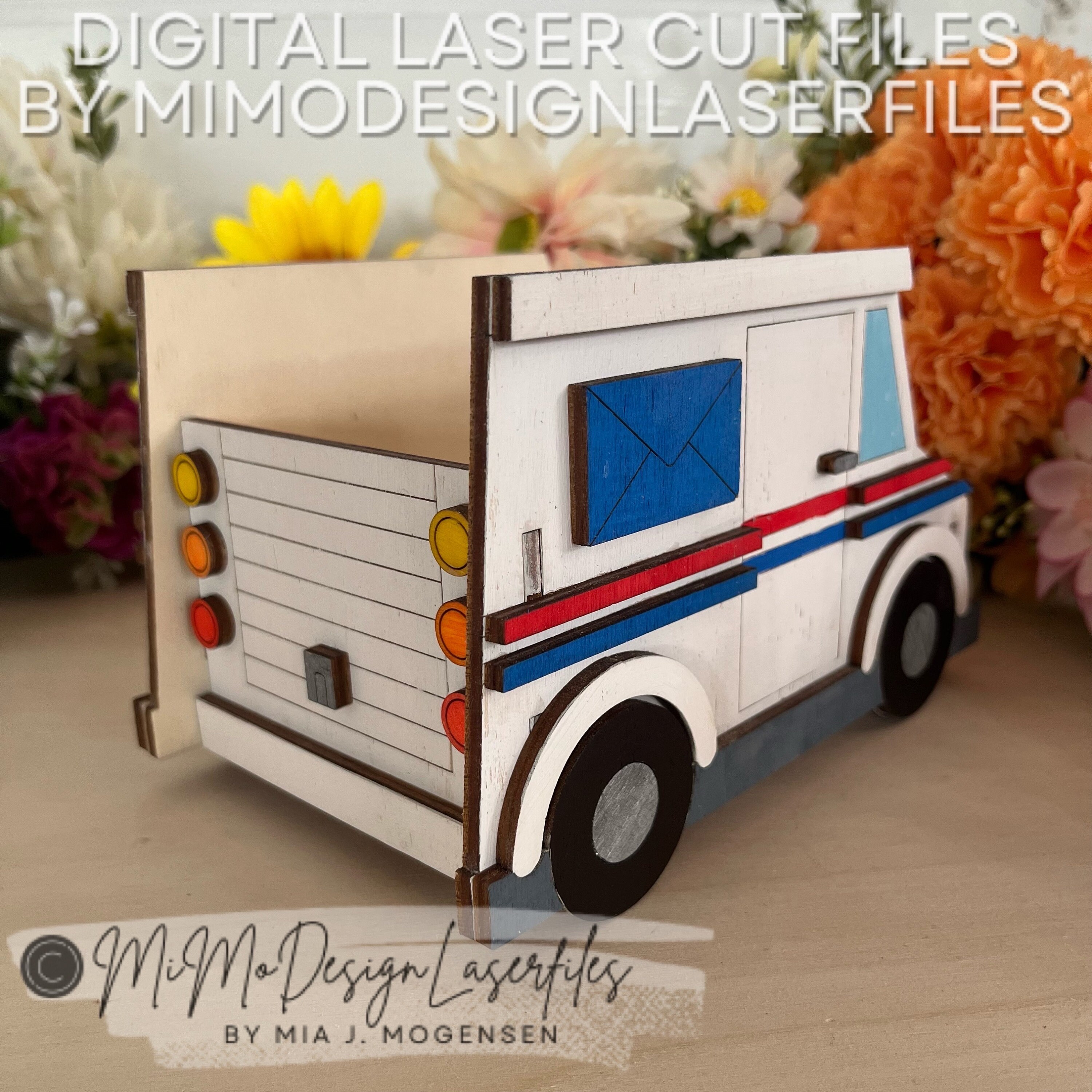 Mini Postal Service USPS Van / Car Gift Box / Crate for Personalization ...