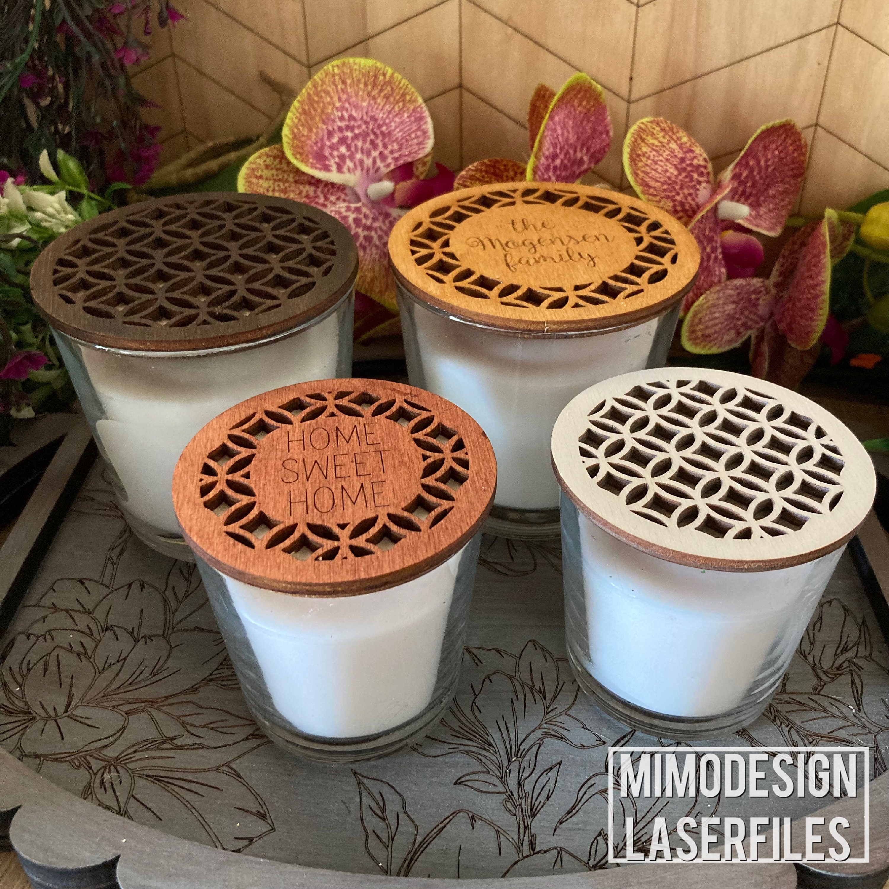 Chic Personalized DIY Candle Lids, Dust Cover for Ikea's SINNLIG ...