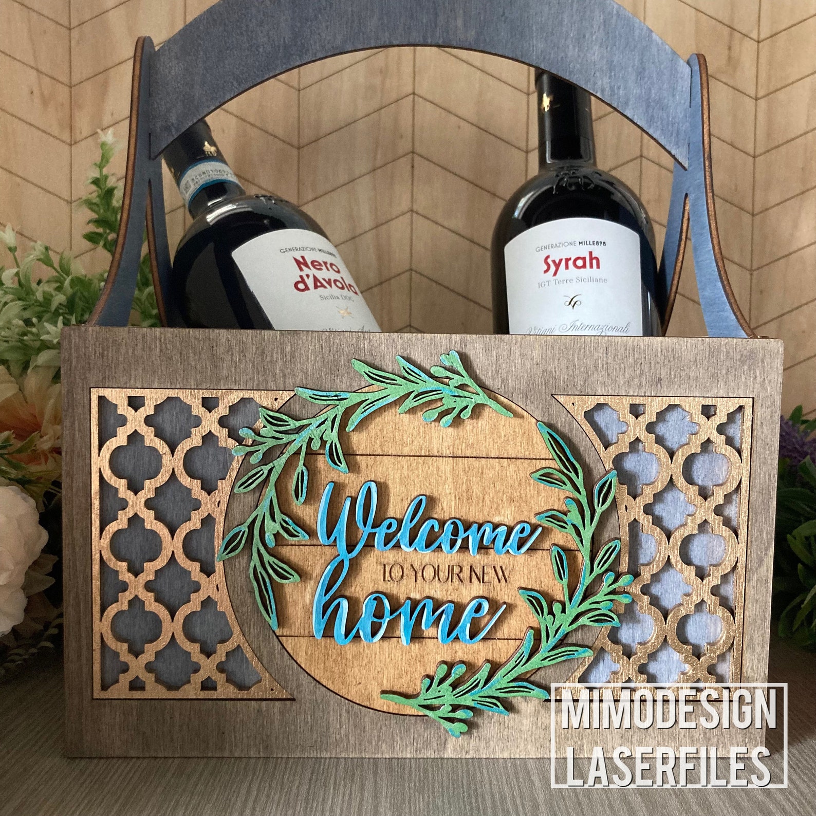 ADD ON Welcome to Your New Home With Arabesque Pattern Sides - Etsy