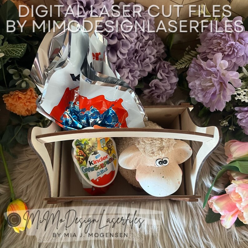3in1 Easter Bunny Express Basket for Gifts, Kinder Joy and Chocolate ...