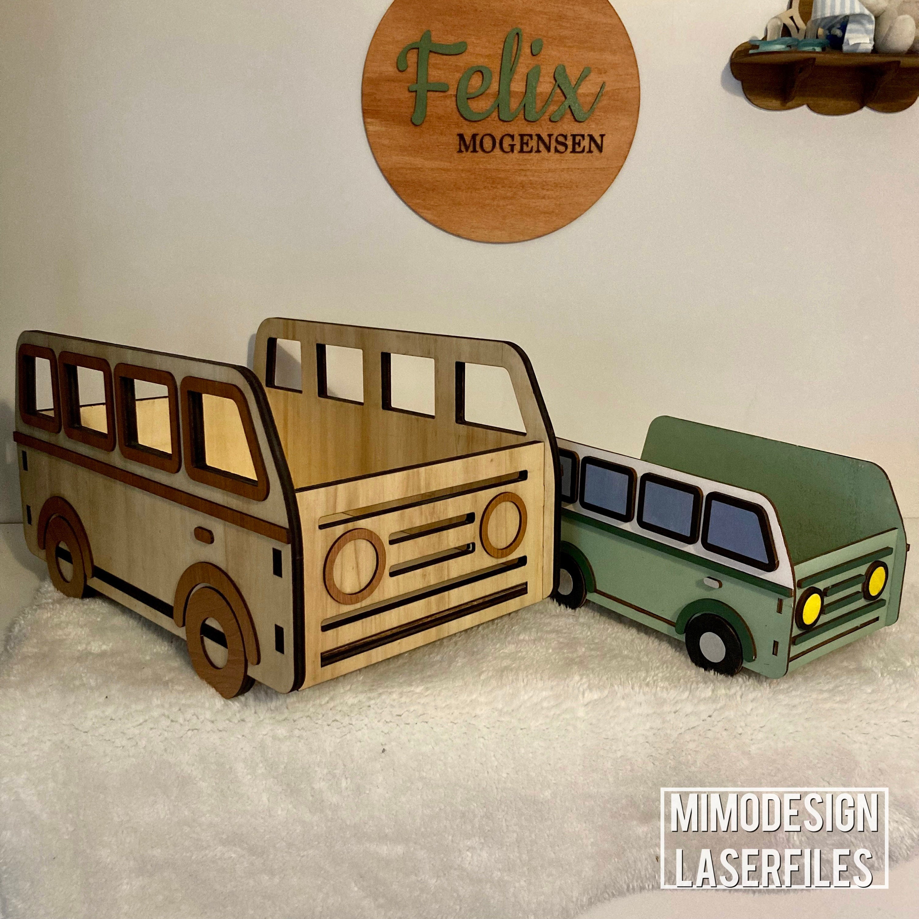 Bus Camper Car Shaped Boys Box for Toys Cars Books - Etsy