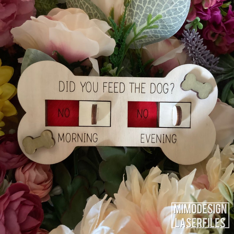 Dog Bone Feeding Reminder Magnet for Fridge or Dog Food - Etsy