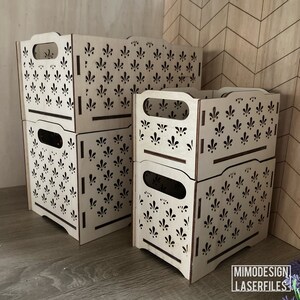 Stacking Pattern Basic Boxes, Crates, Baskets for Personalization ...