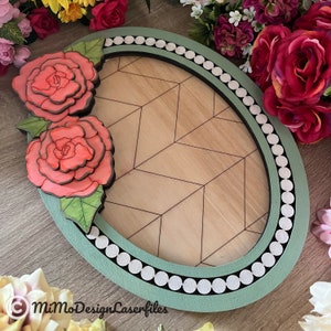 Beaded Frame Sign With 3D Layered Peonies - Home Sweet Home Text and ...