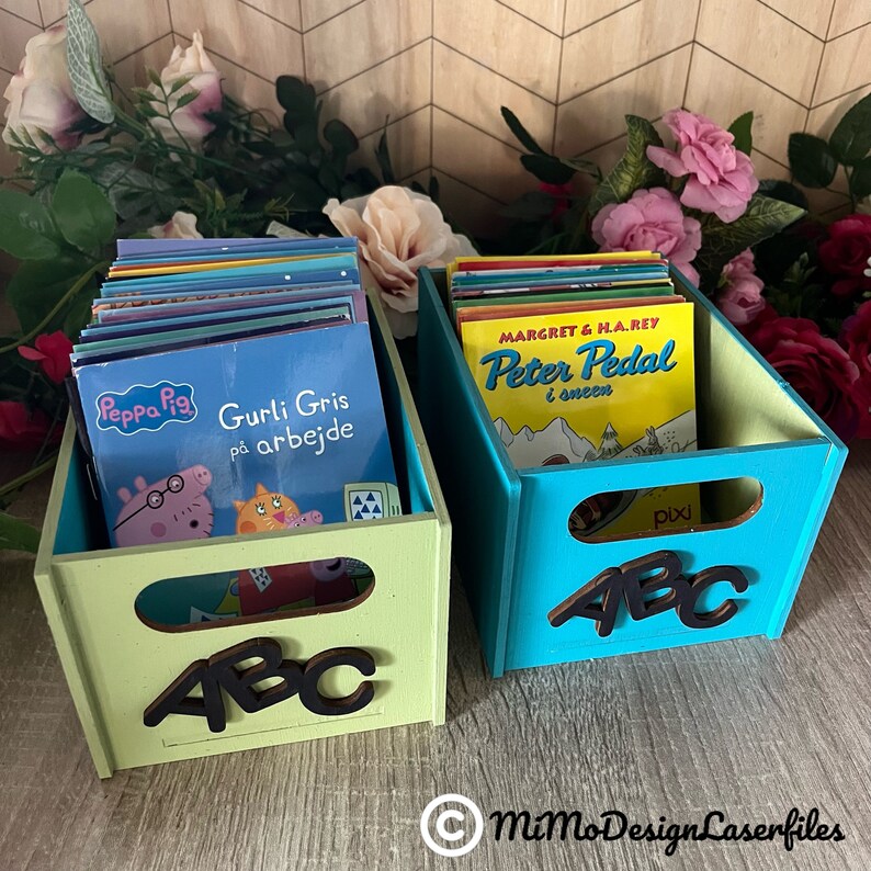 Mini Box / Crate for Small Kids Books, Gifts, Decor, Storage Etc With ...