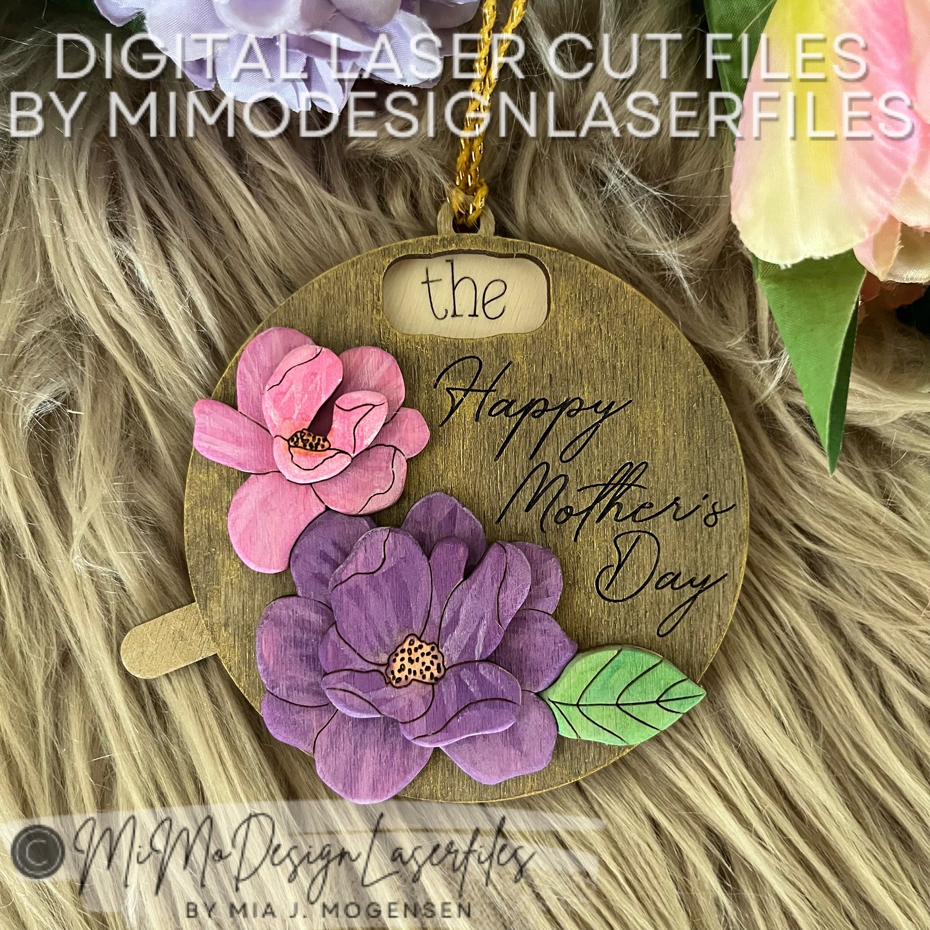 Mother's Day Affirmation Tag/ornament or Magnet Spinner With 3D Layered ...
