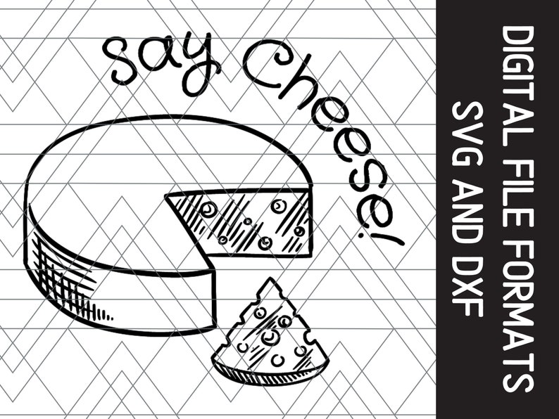 SVG Say Cheese for Engraving Cuttingboards Etc. Digital - Etsy