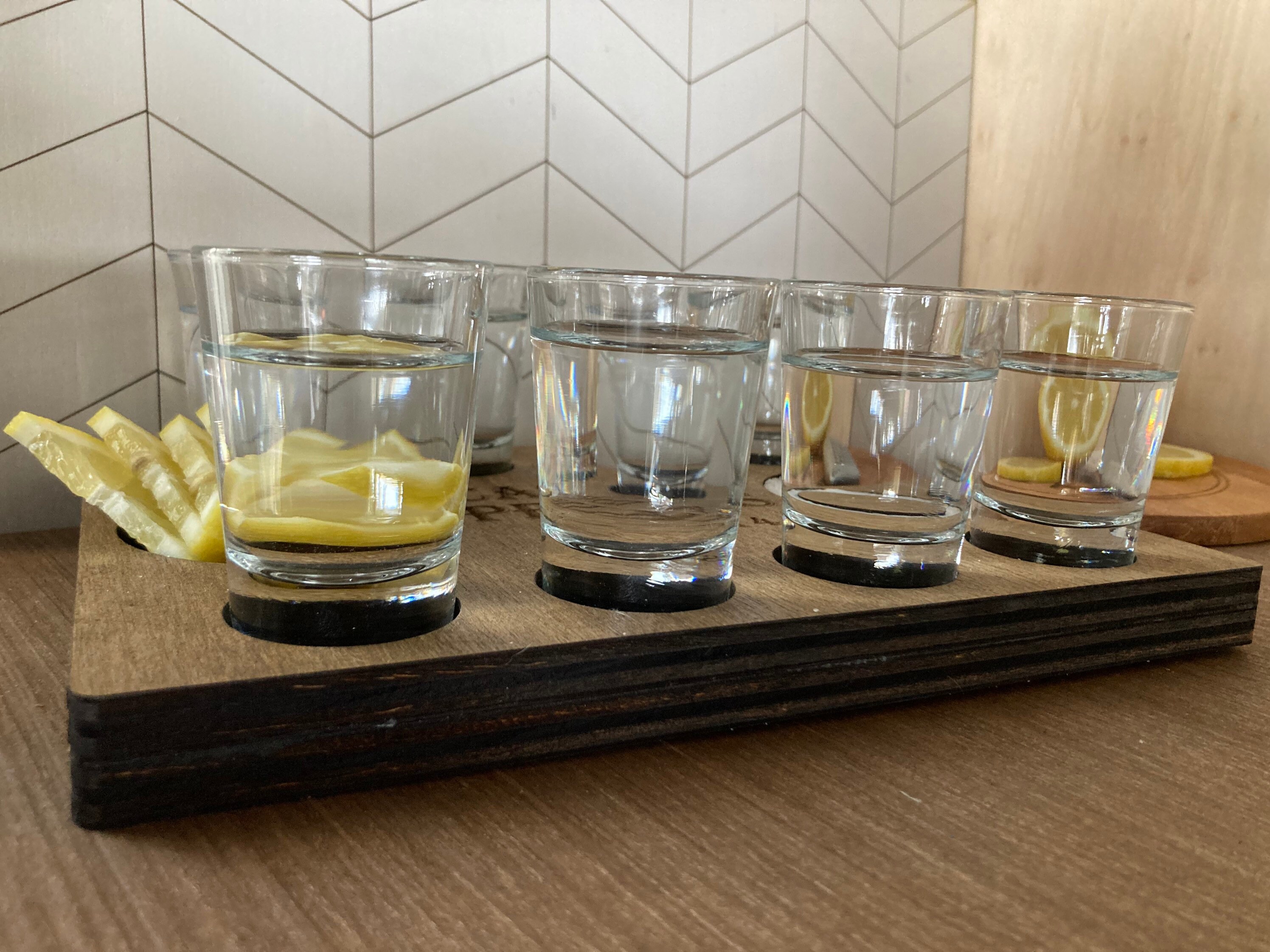 8 Shots Tequila Drinks Board Tray Engraved Personalized Cut - Etsy