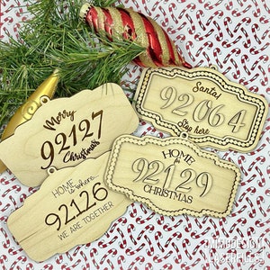 Beaded Frame ZIP / Name Christmas Ornaments Farmhouse Style for Names ...