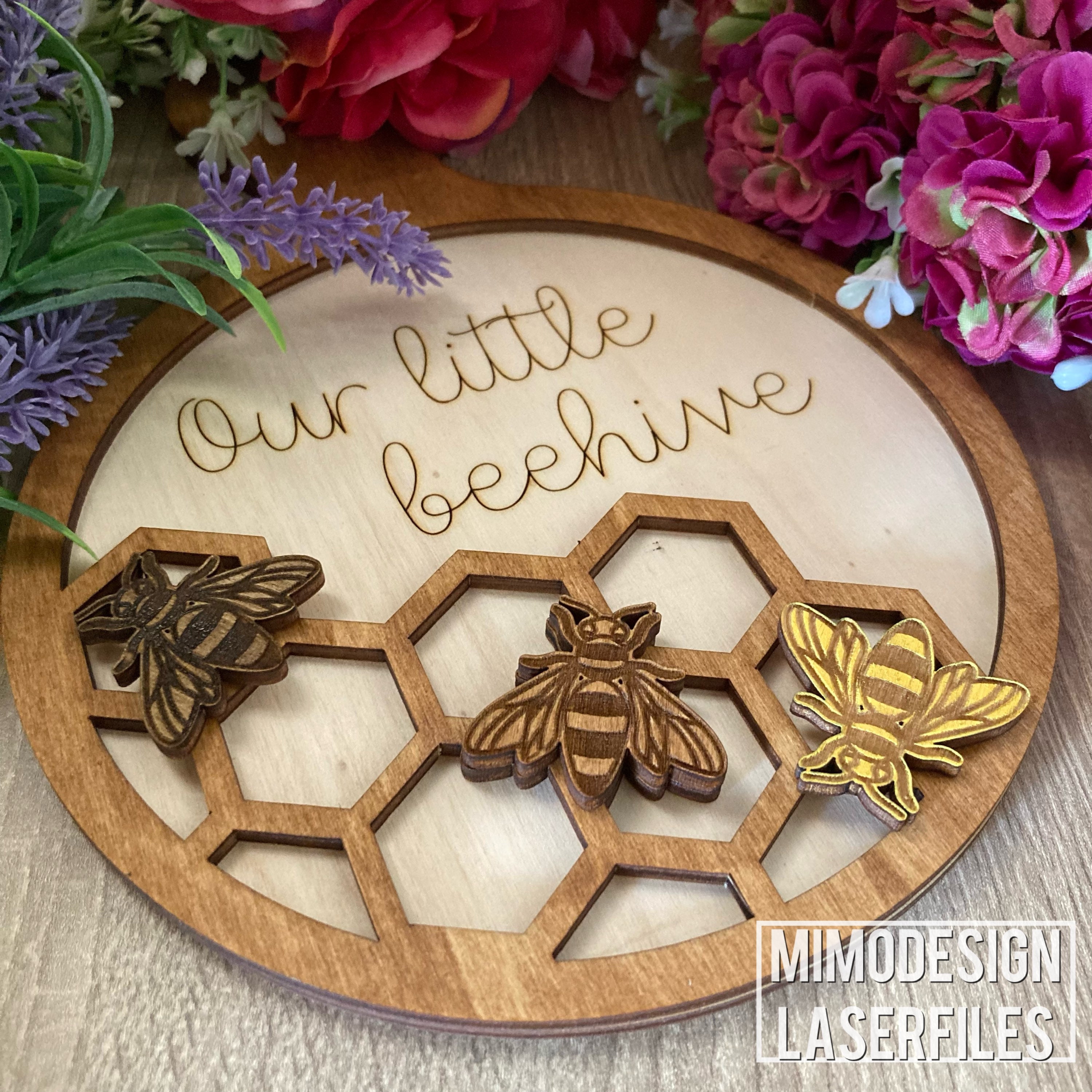 Honeycomb Bee Trivets Cutting Board Hangers Signs Bundle of - Etsy