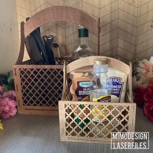Arabesque Baskets Bundle Big + Mini for Holding Wine, Decor, Snacks ...