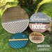 Oversized Split Signs Door Hangers, Chainmail Pattern 4 Sizes 23, 18 ...