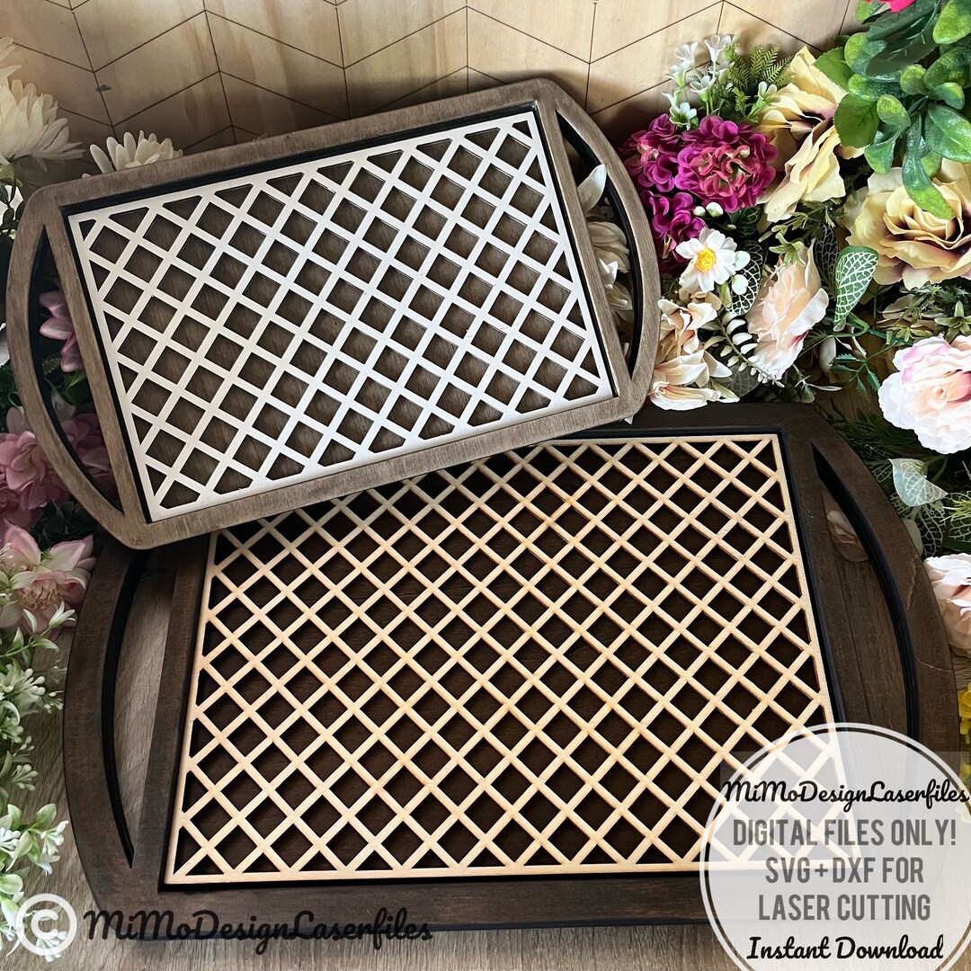 Layered Home Decor Basic Trays With Interchangeable Patterned Inlays ...