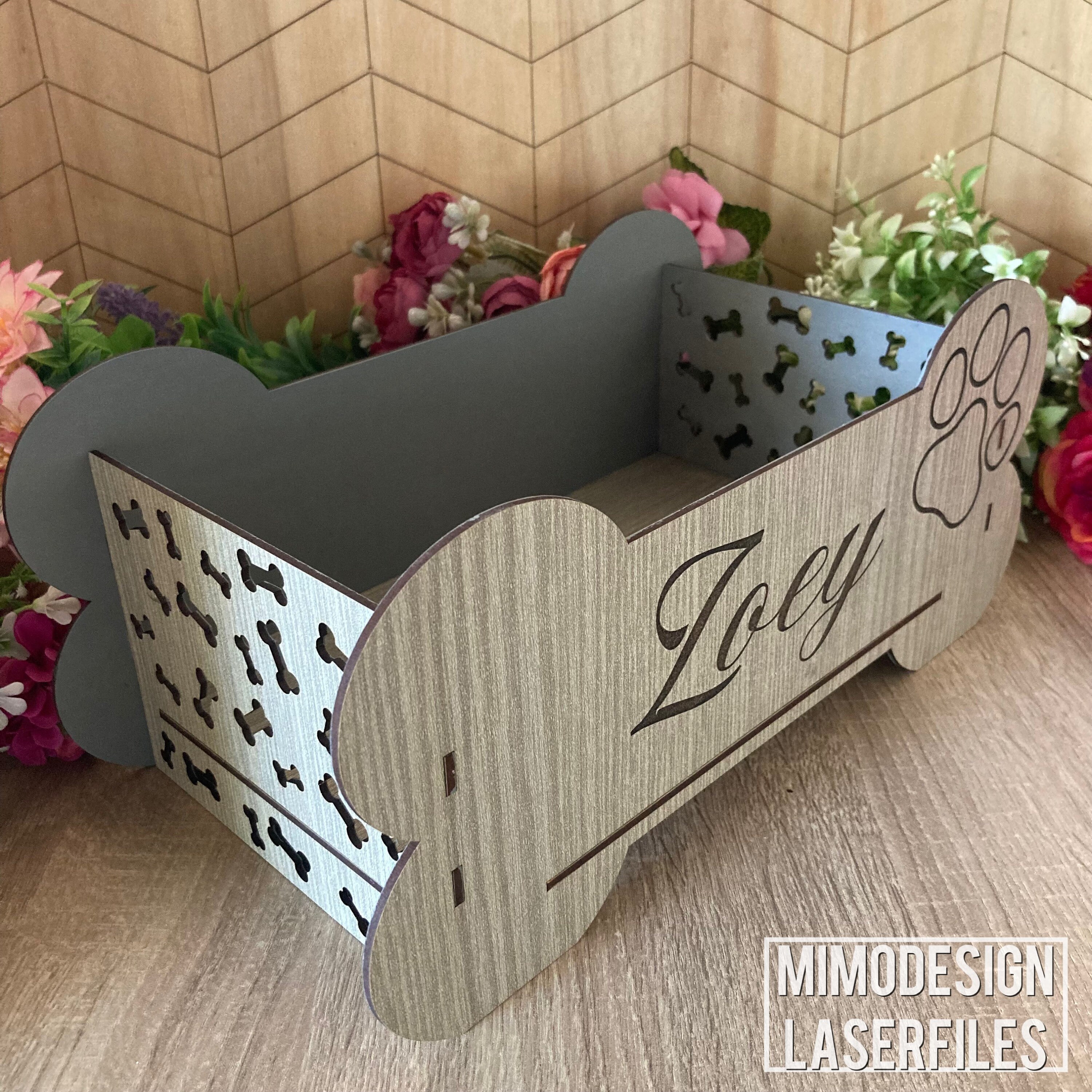 Dog Bone Storage Box SVG Bundle | Treat & Toy Box Laser Cut Files | 2 ...