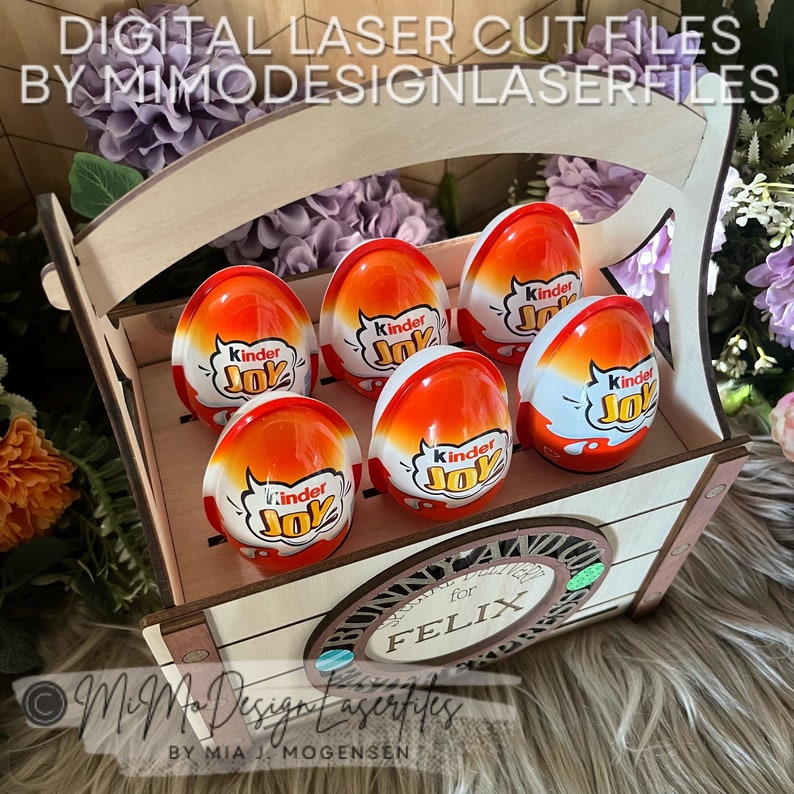 3in1 Easter Bunny Express Basket for Gifts, Kinder Joy and Chocolate ...