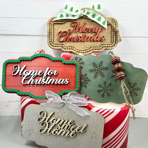 Beaded Frame ZIP / Name Christmas Ornaments Farmhouse Style for Names ...