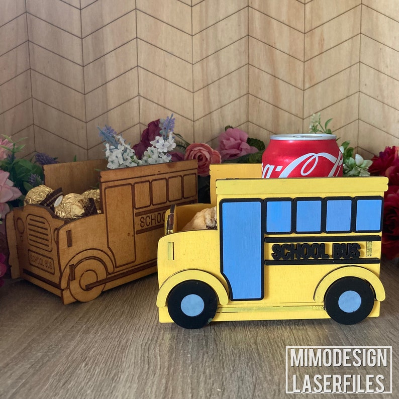 Mini School Bus Driver Gift Box Basket Crate for - Etsy