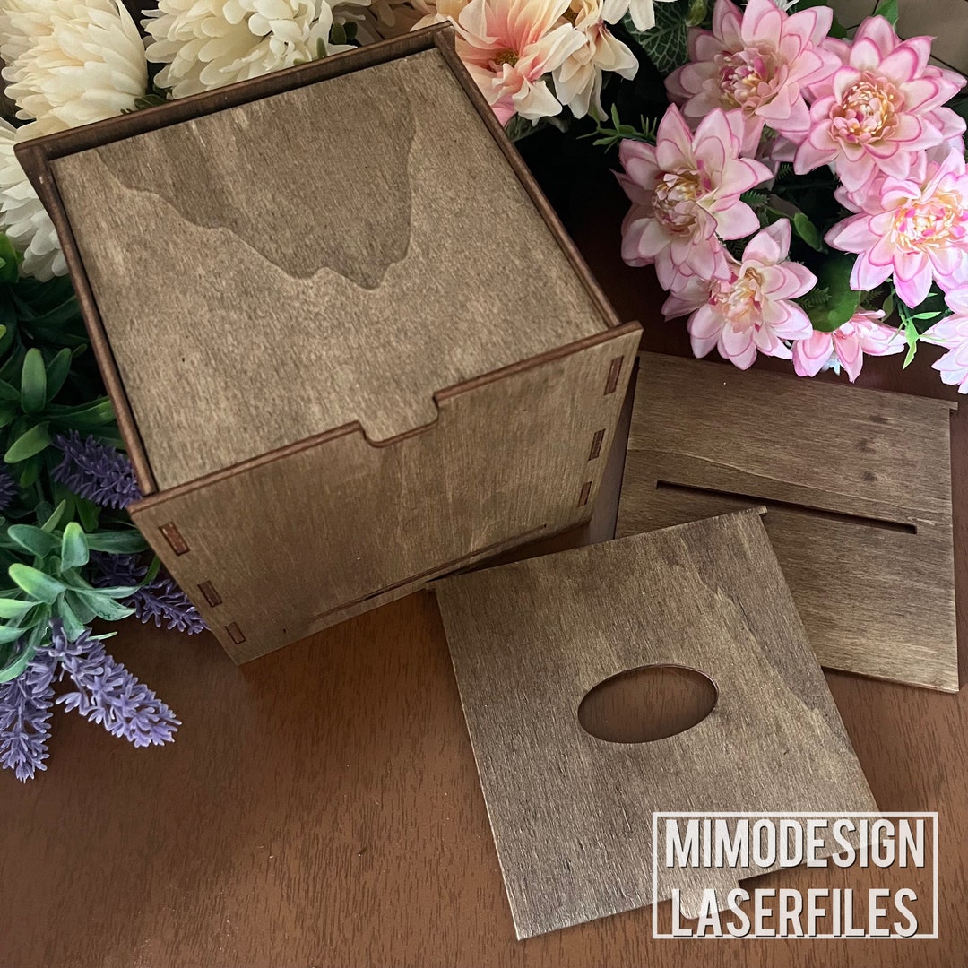 3-in-1 Interchangeable Box | Tissue, Money & Card Lid Set | Laser Cut ...