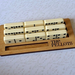 Mexican Train Dominoes Game and Domino Holder Glowforge Ready * Digital ...