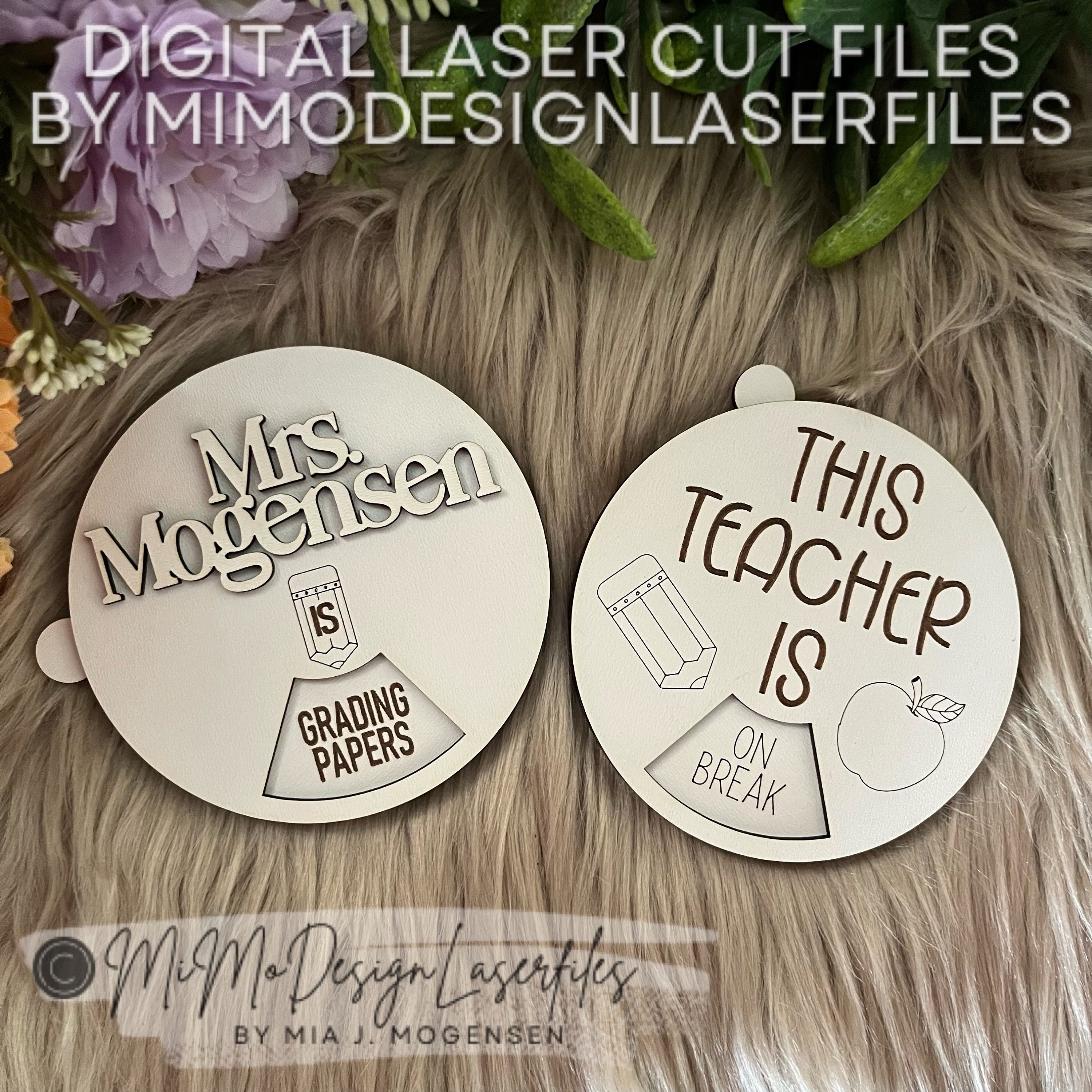 Rotating & Spinning Teachers Sign With 6 Status Messages for the Door ...