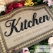 Bundle of Kitchen Beaded Frame Sign Door Hanger Farmhouse Style, Blank ...