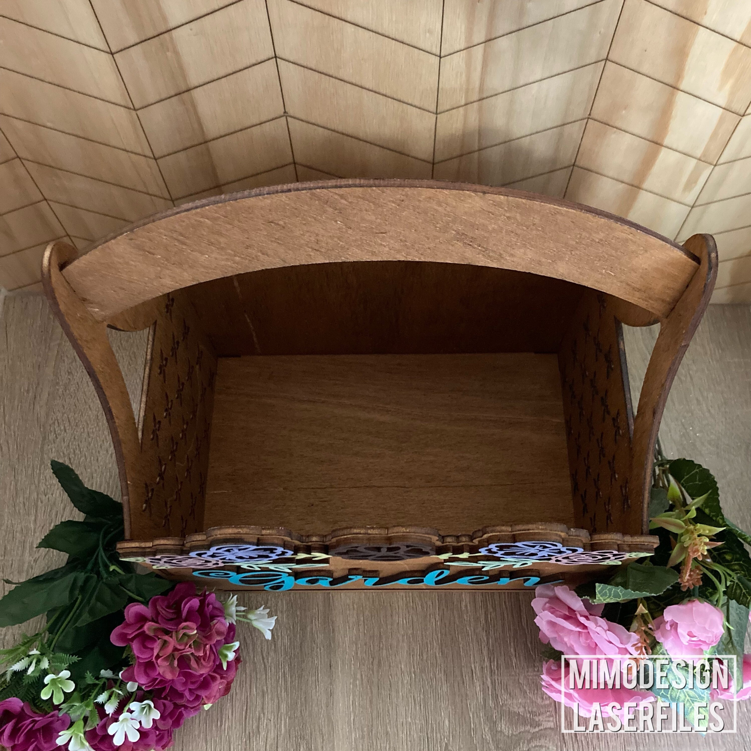 Mother’s Day Garden Gift Basket Crate for Personalization and Storage ...