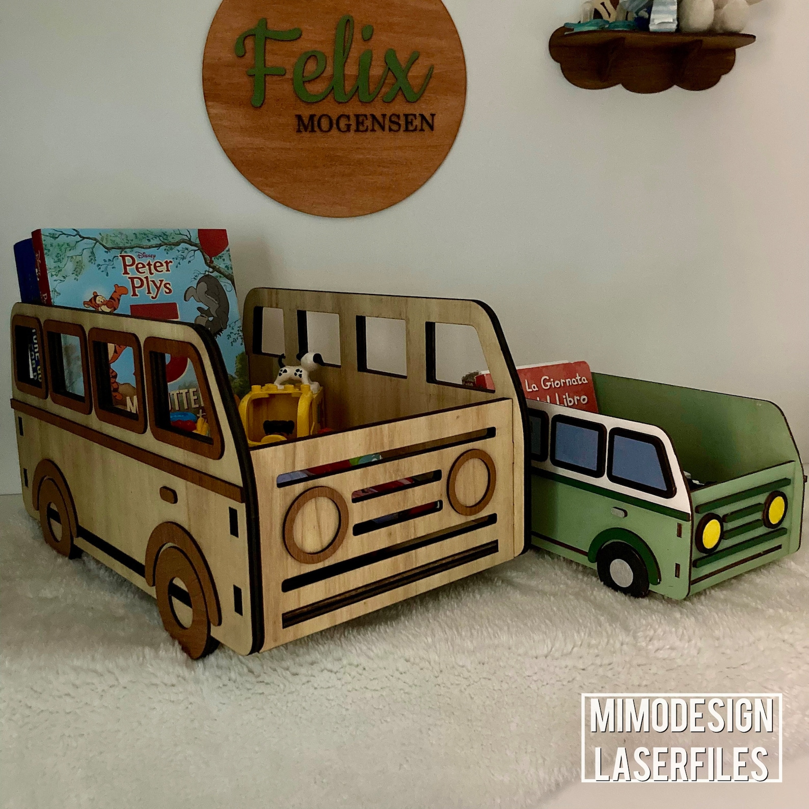 Bus, Camper, Car Shaped Boys Box for Toys, Cars, Books, Decoration ...