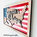 USA ALL States Map Sign With the American Flag and Frames, Layered and ...