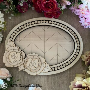 Beaded Frame Sign With 3D Layered Peonies - Home Sweet Home Text and ...