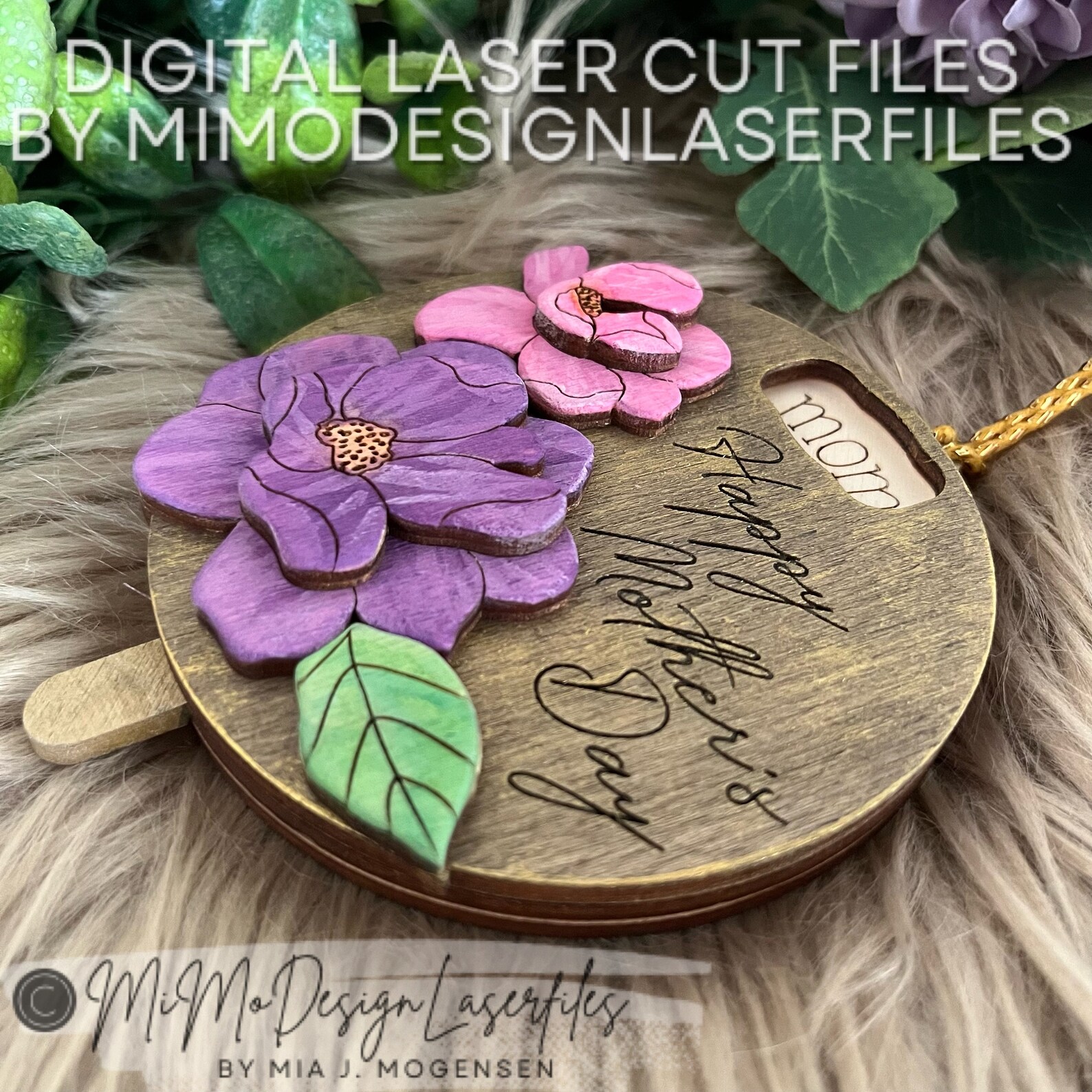 Mother's Day Affirmation Tag/ornament or Magnet Spinner With 3D Layered ...