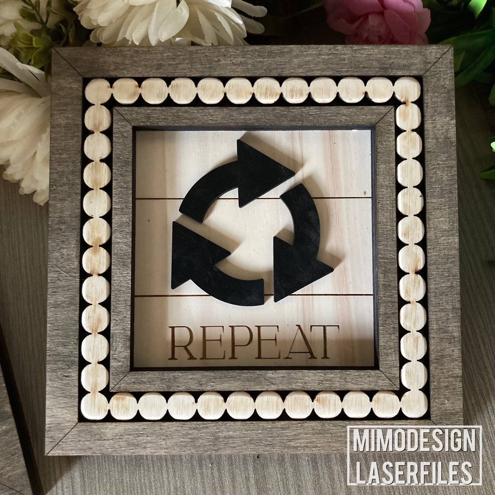 Laundry Room Beaded Square Frame Icons Signs Farmhouse Style - Etsy