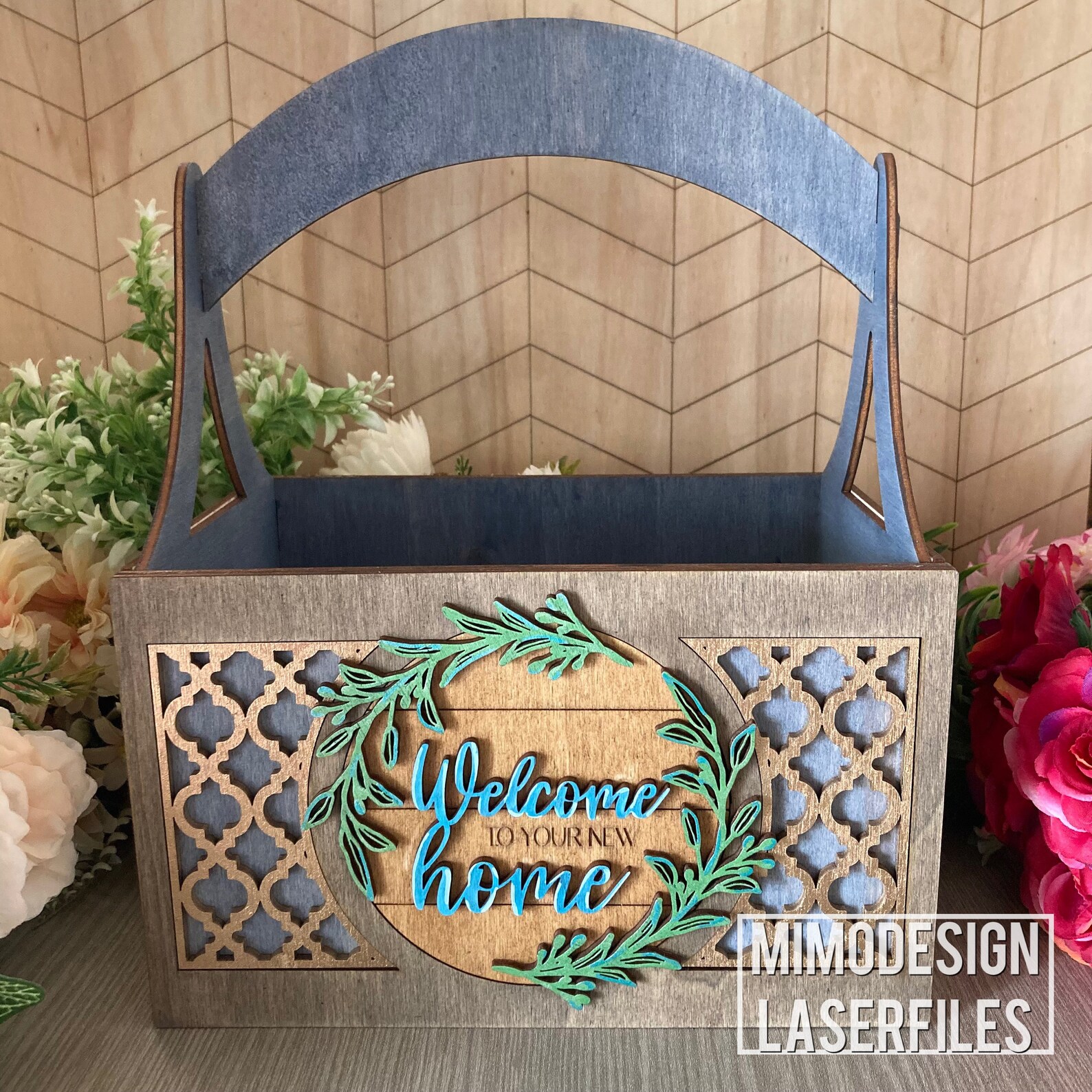 ADD ON Welcome to Your New Home With Arabesque Pattern Sides - Etsy