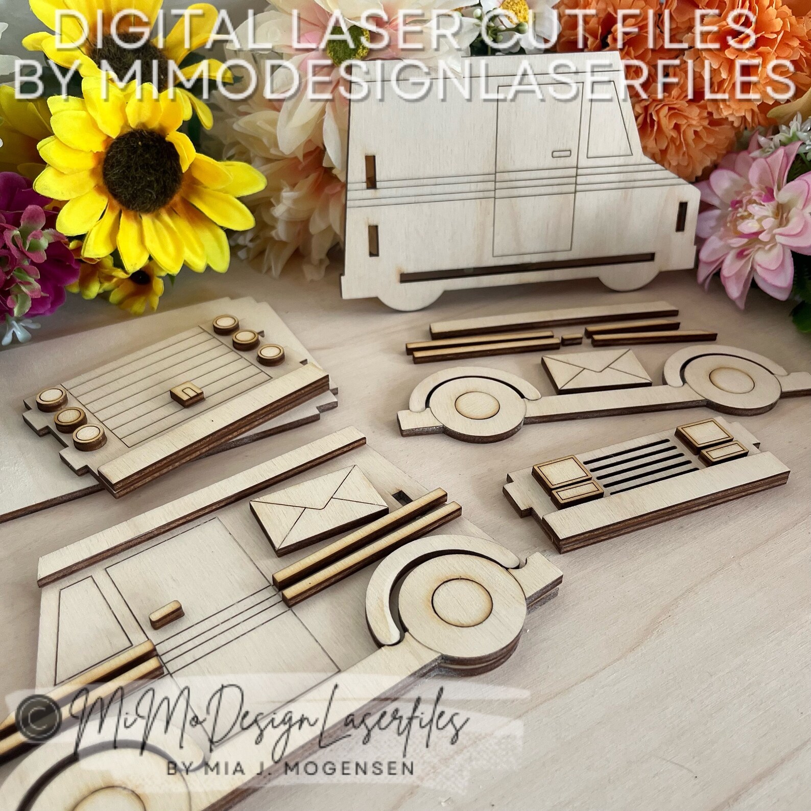 Mini Postal Service USPS Van / Car Gift Box / Crate for Personalization ...
