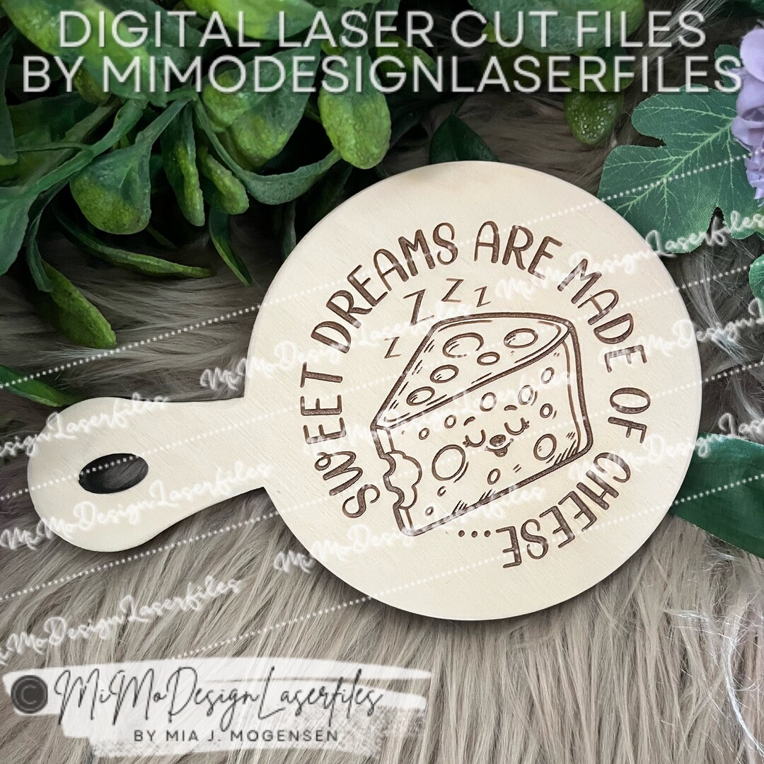 SVG Sweet Dreams Are Made of Cheese Incl. Cutting Board Shape for ...