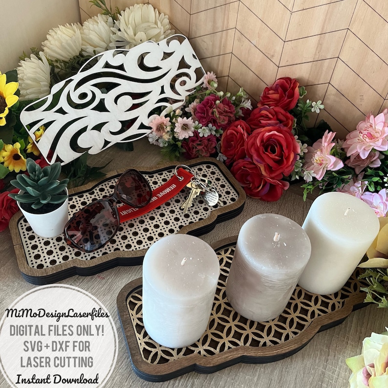 Interchangeable Decorative Valet Candle Flowers Catch All - Etsy