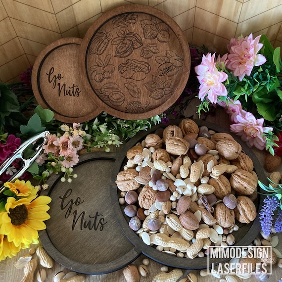 Nut Tray With Divided Space for Nuts and Shells Svg Design - Etsy